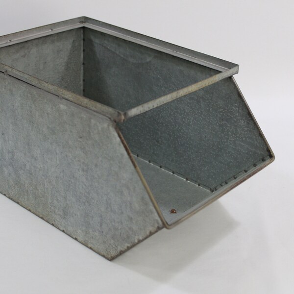 Metal Storage Bin - Etsy