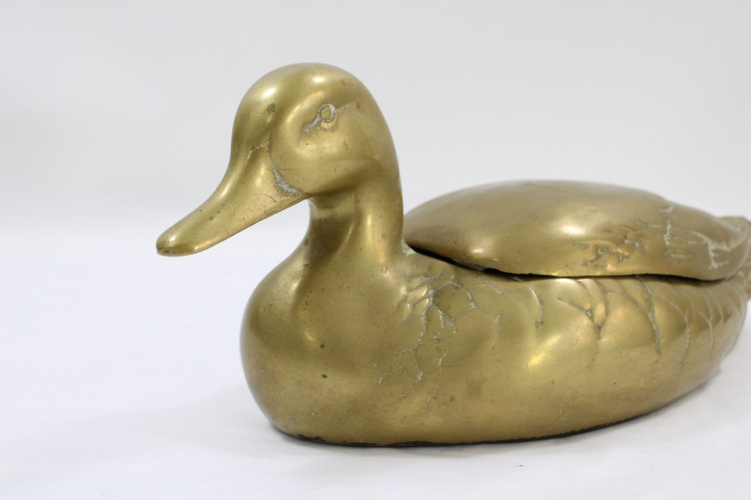 Brass Duck, Brass Decor, Duck With Storage, Key Holder, Change Holder ...