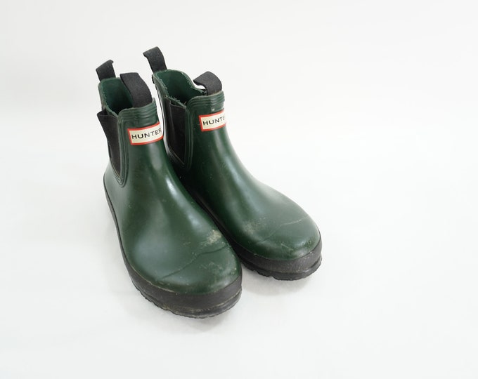 Hunter Boots, Hunter Boots Ltd., Green Chelsea Waterproof Rain Boots ...