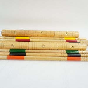 CROQUET Mallets, 6 Baden Mallets and Handles, Wooden Croquet Mallets ...