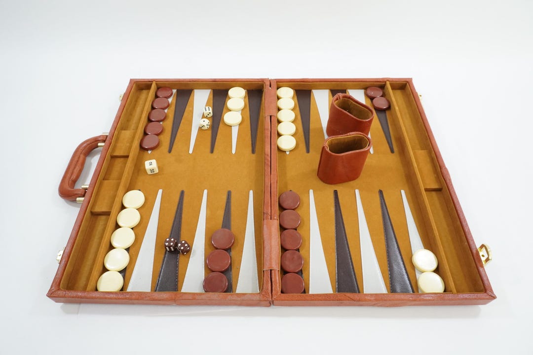 Backgammon Set, Vintage Backgammon, Board Games, Vintage Games, 2 ...