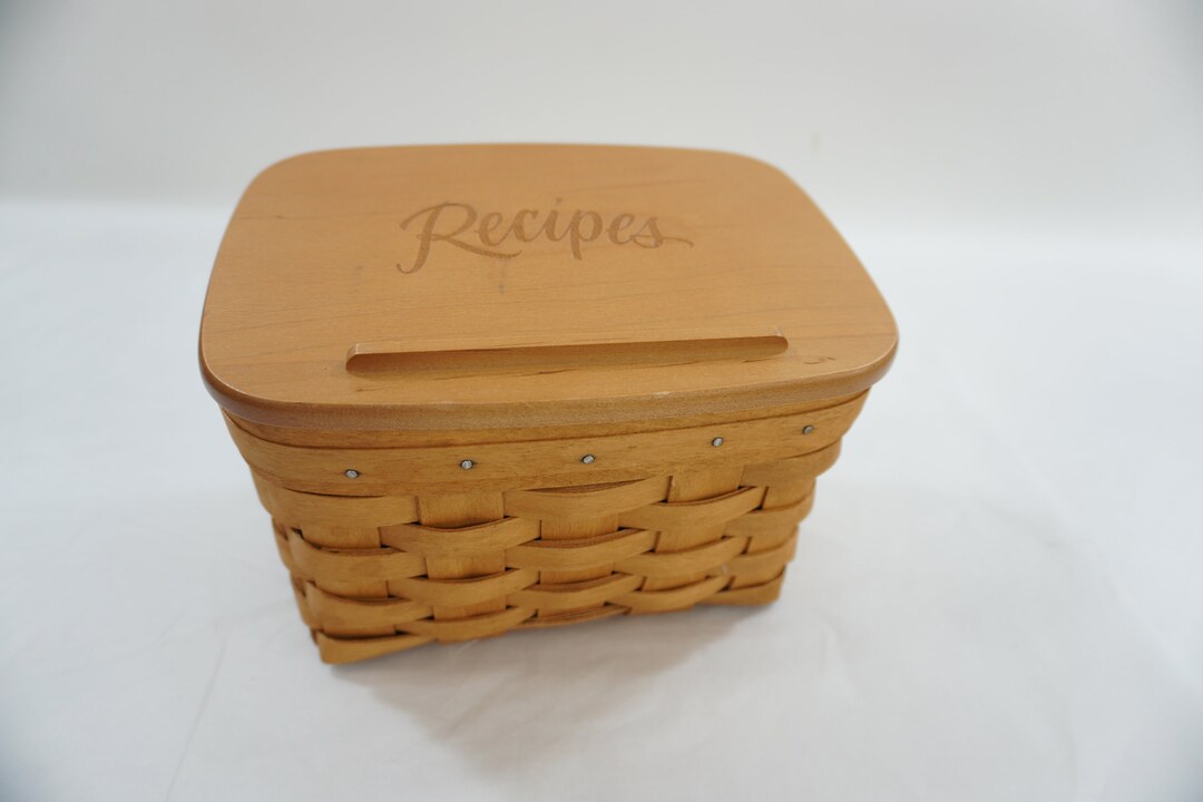 Longaberger Basket, Split Oak Woven Basket 2004, Slant Angle Basket ...