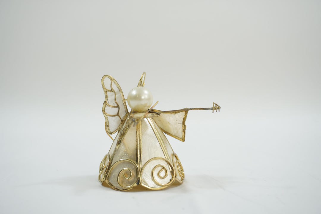 Capiz Shell Tree Ornament, 1 Musical Theme Ornament, Christmas Tree ...