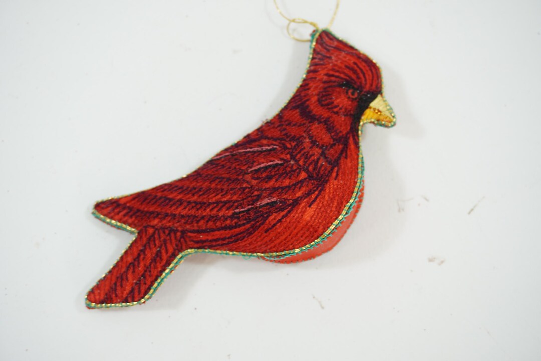 Christmas Ornament, Soft Unbreakable Tree Ornament, Cardinal Bird ...