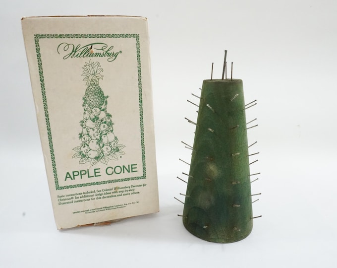 Williamsburg Apple Cone, Wooden Fruit Topiary Form, Cone, Colonial ...