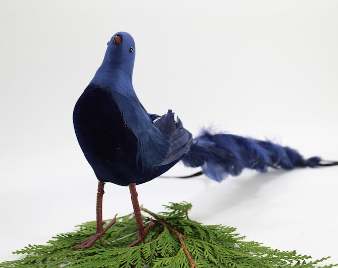 Artificial Bird, Feathered Bird, Blue Jay Bird, Artificial Blue Jay ...