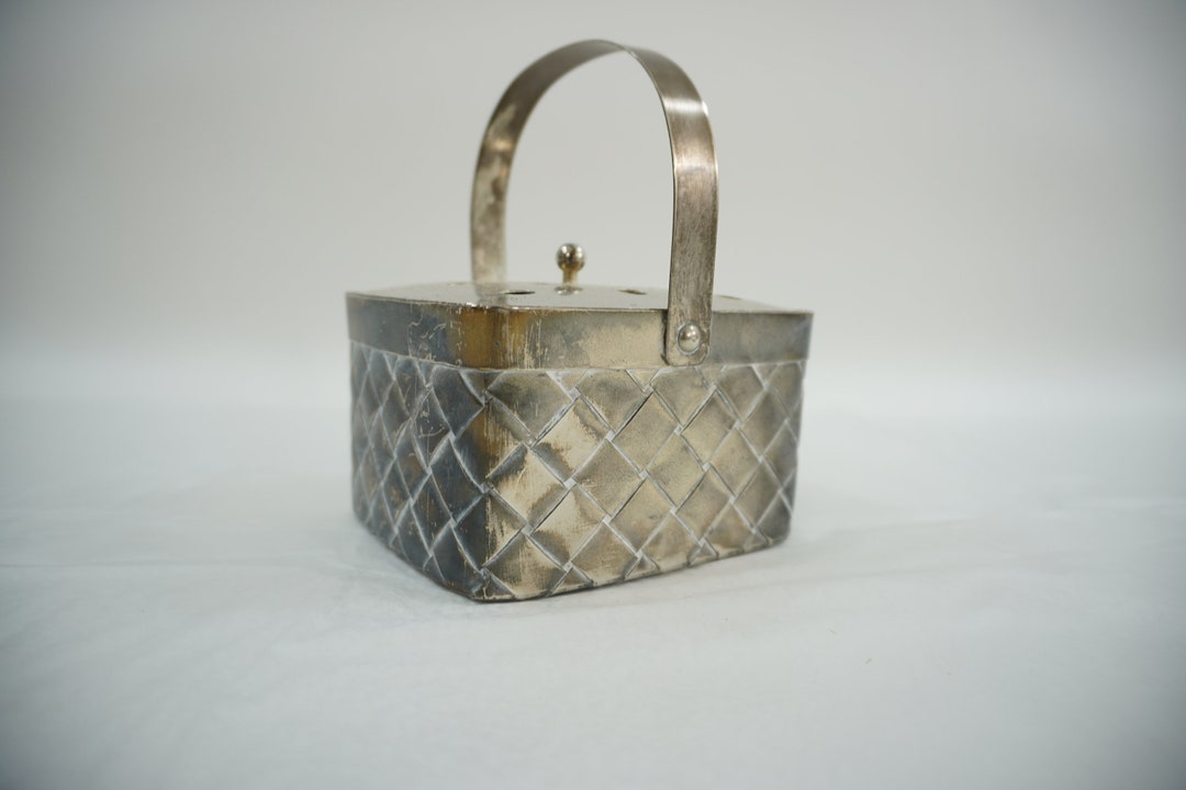 Silverplate Flower Frog, Table Decor, Flower Arranger, Amm From Japan ...