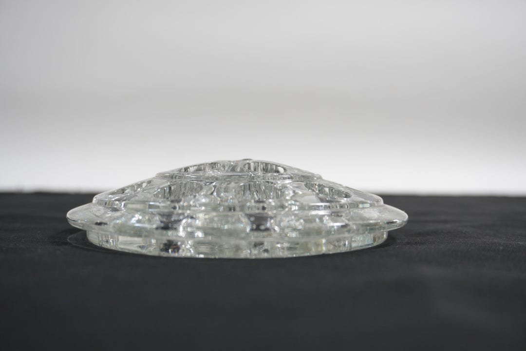 Glass Flower Frog, Vintage Clear Glass Frog, Flower Stem Support, Vase ...