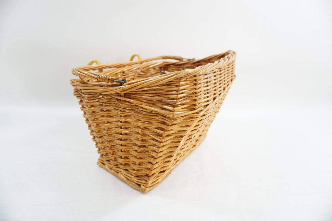 Vintage Bike Basket, Hanging Basket, Flat Back Basket for Bike ...