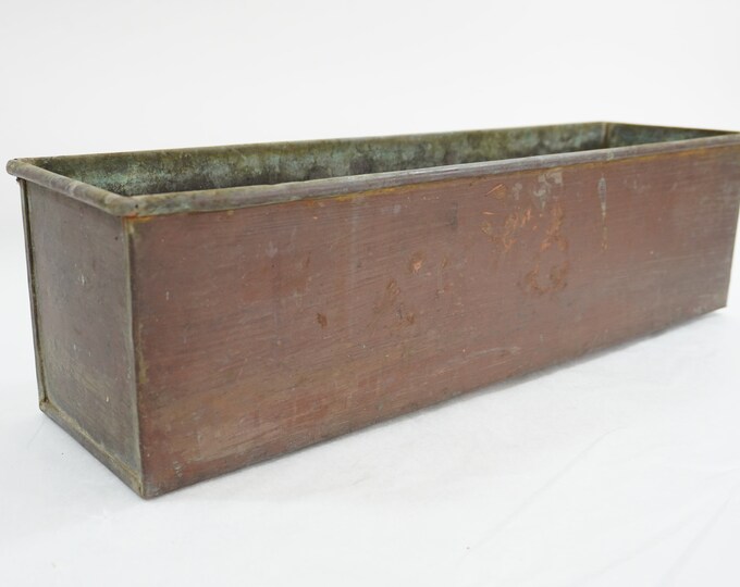 Copper Flower Planter, Copper Liner, Narrow Long Copper Garden ...