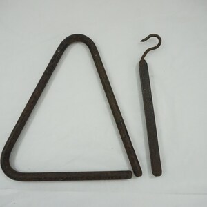 Chuck Wagon Triangle Dinner Bell, Western Chuck Wagon Bell W/ Square ...