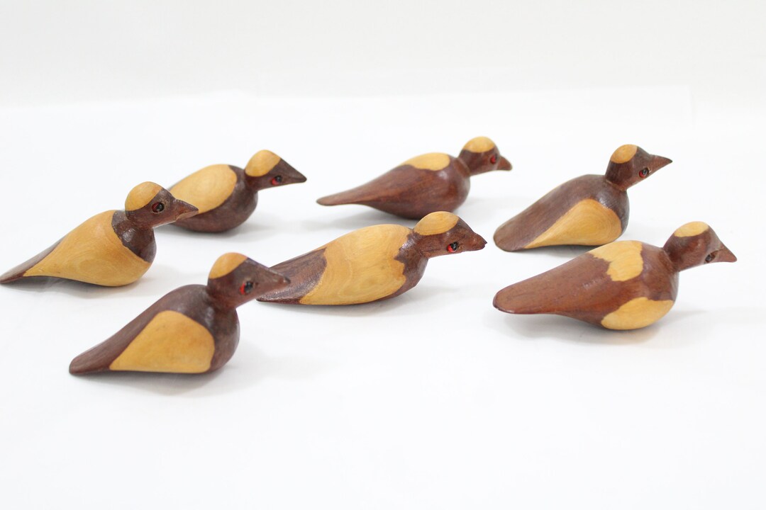 Teak Wood Birds, Birds for Sculptures, Hand Carved Wood Birds for ...