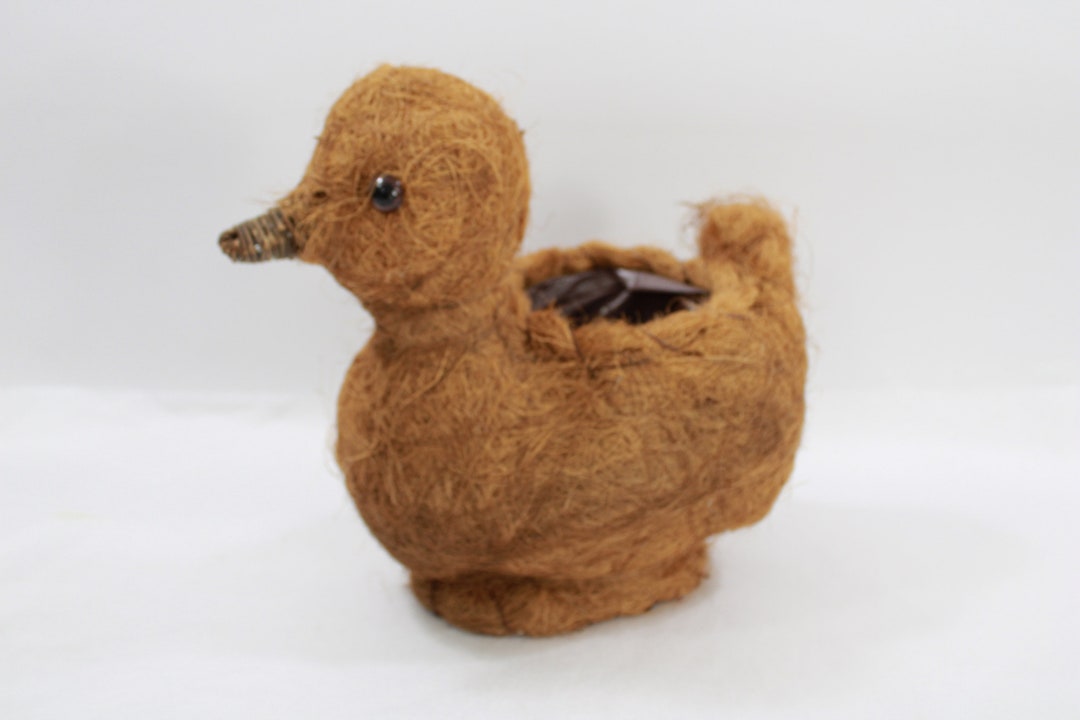 Duck Bird Basket, Woven Basket, Organic Basket Shaped Like a Bird Duck ...