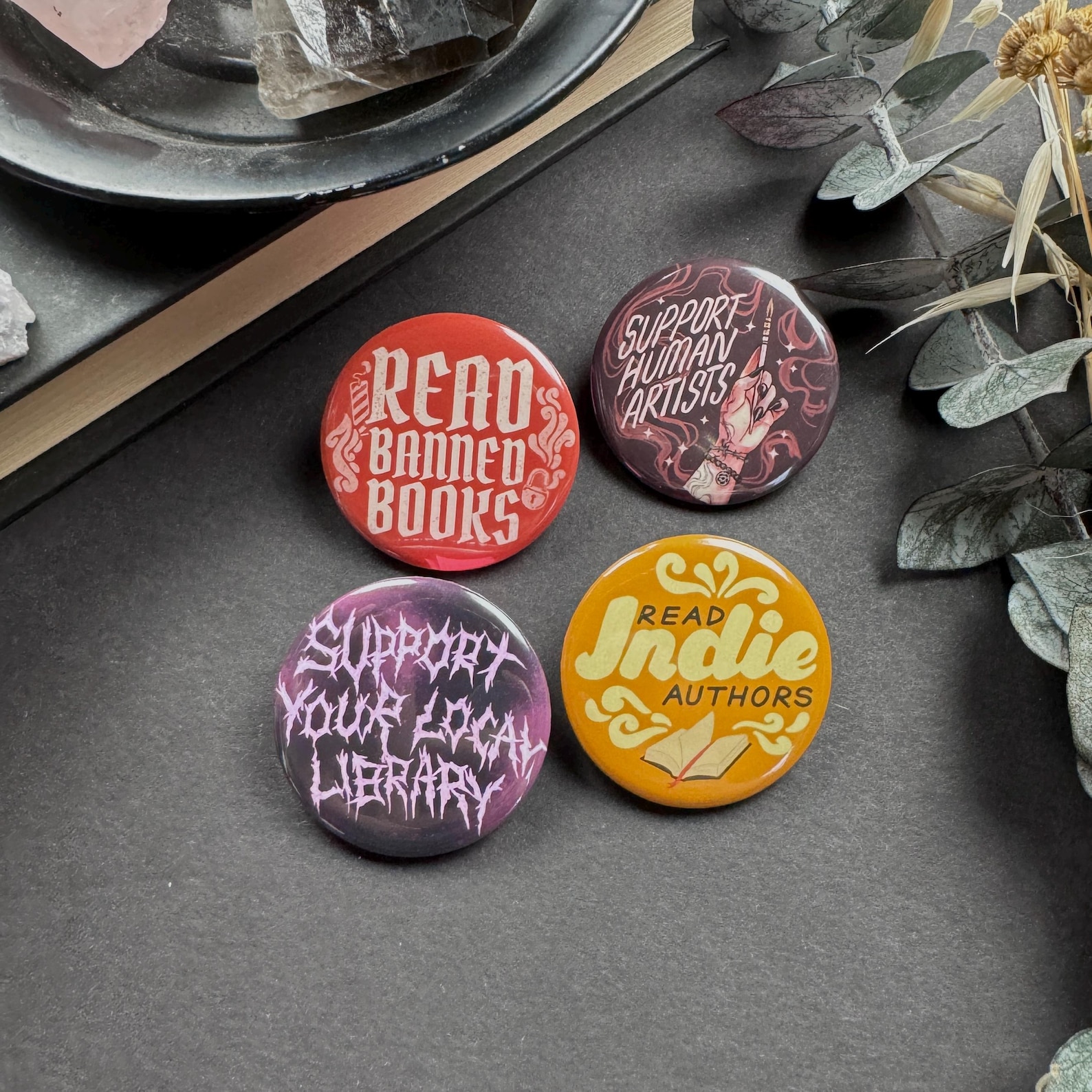 Support Buttons / 37mm / 1.46 Inches / Art Button - Etsy
