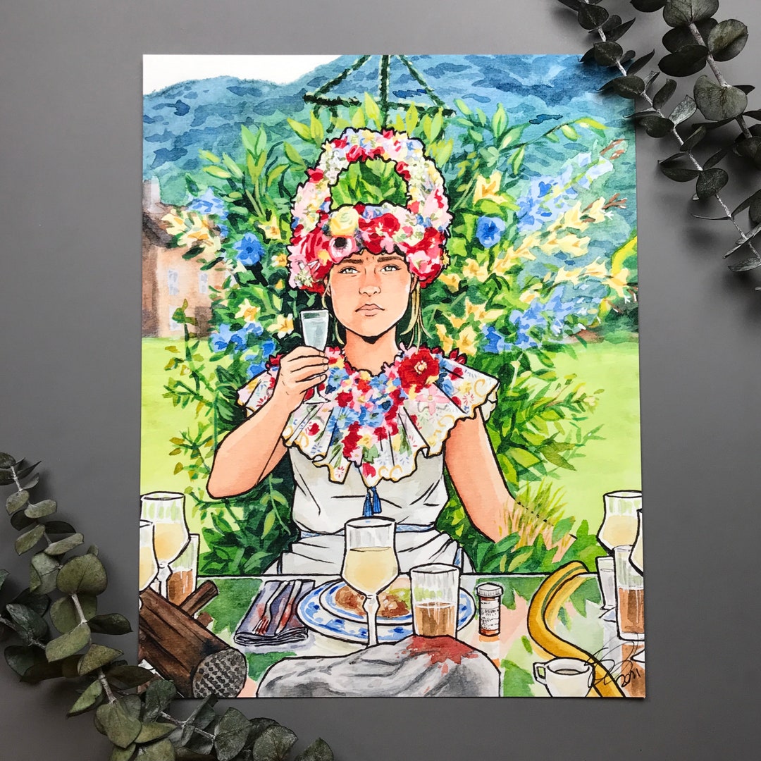 Dani / Midsommar / Signed Print Original Watercolor / Final Girls ...
