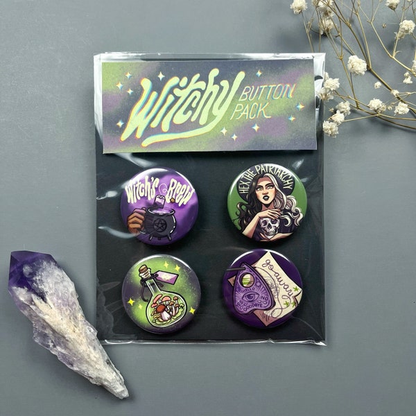 Witch Pin - Etsy