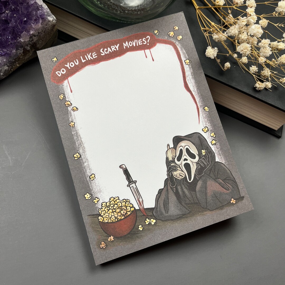 Scream Notepad / Horror Notepad / Sheet Paper Pad - Etsy
