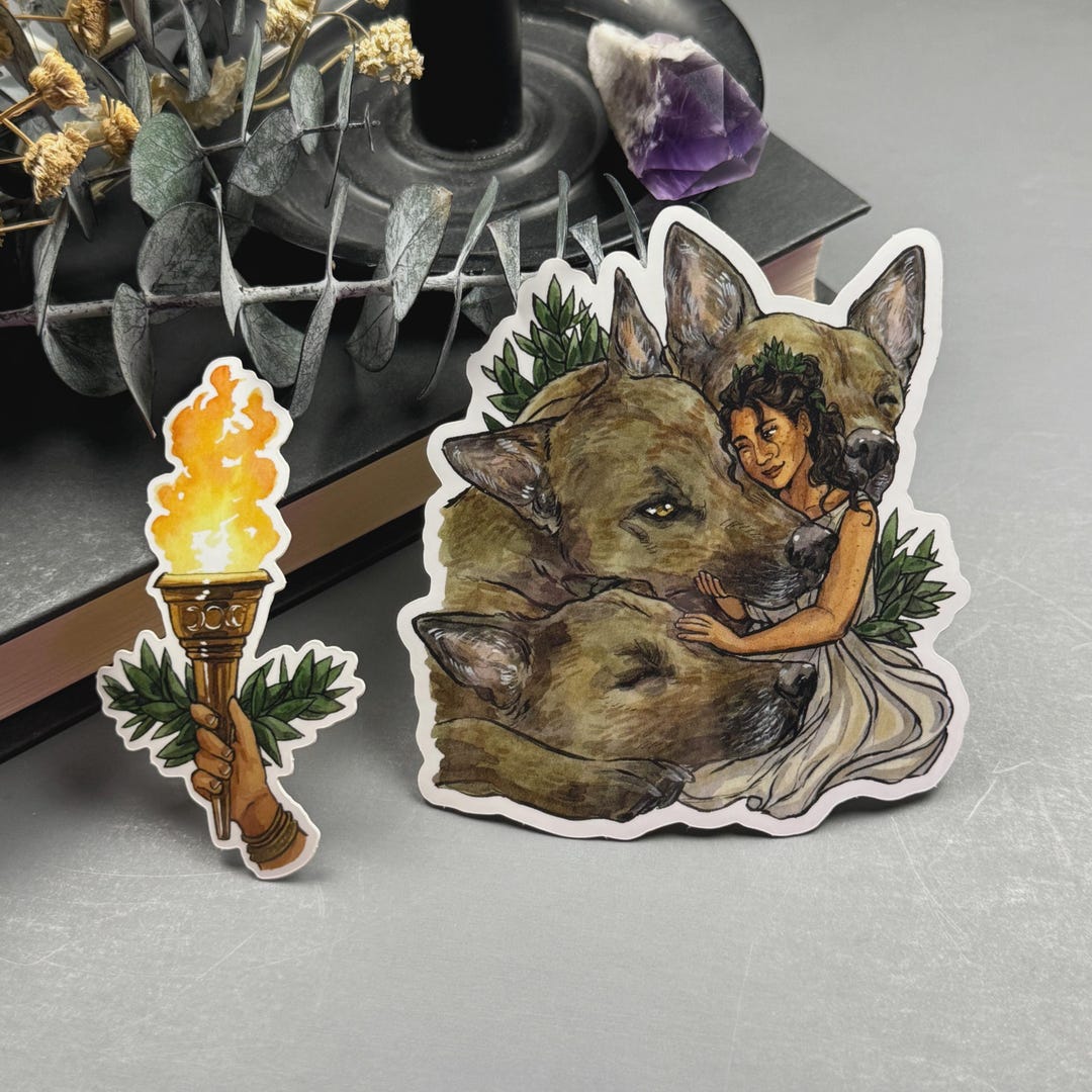 Mythology Witch Stickers / Vinyl Sticker Duo / Modern Witches - Etsy