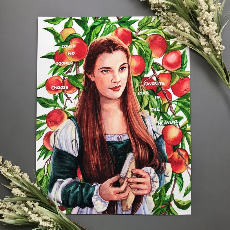 Danielle / Ever After Art Print / Hand Signed Watercolor Print - Etsy