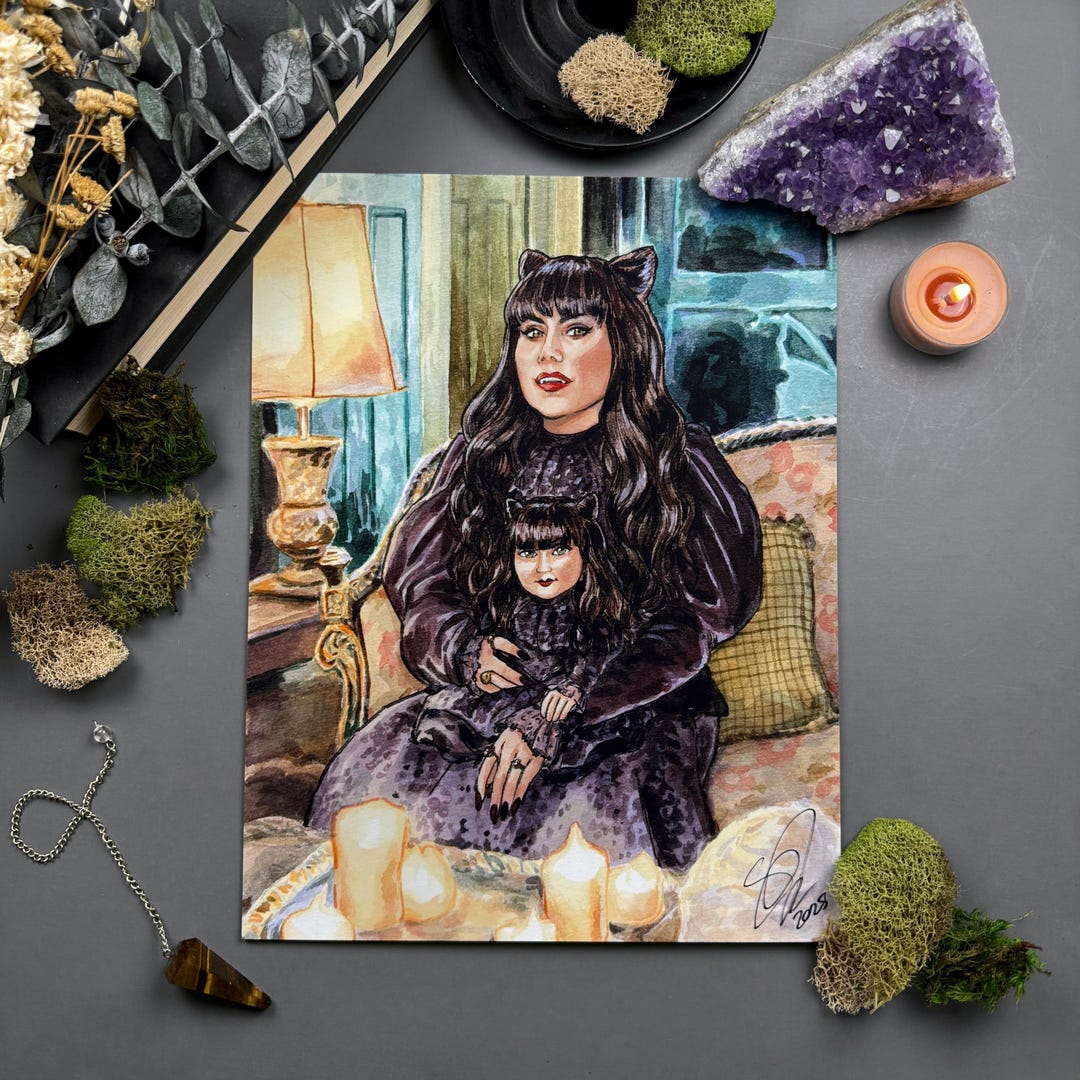 The Vampire / Nadja / Signed Print Original Watercolor / Galentine’s ...
