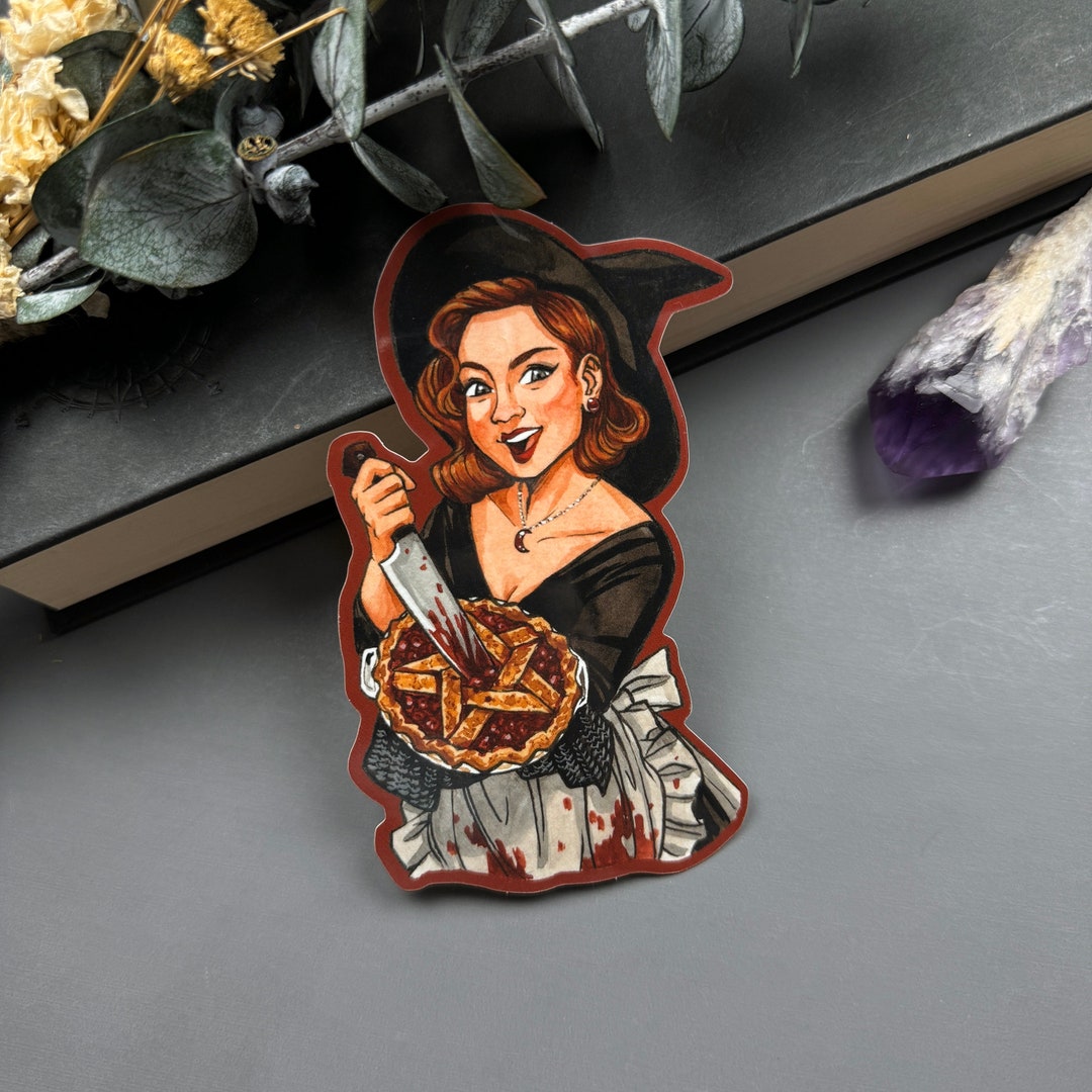 Cherry Pie Witch / Vinyl Sticker / Modern Witch Sticker - Etsy