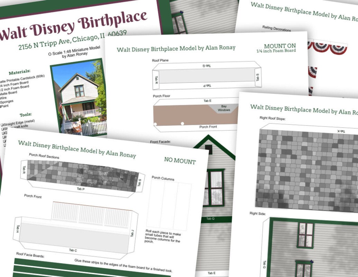 Birthplace Scale Model 2156 N Tripp Ave Chicago IL - Etsy
