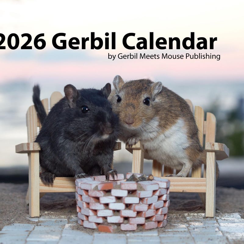 Wall Calendar Art Mice - Etsy