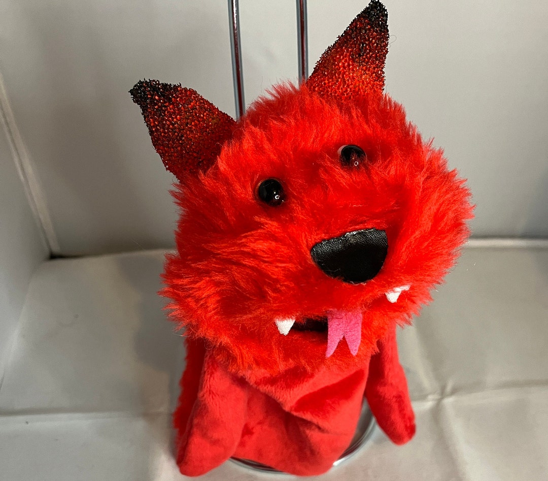 Little Guy Red Demon Cat Thing Professional Practice Puppet - Etsy