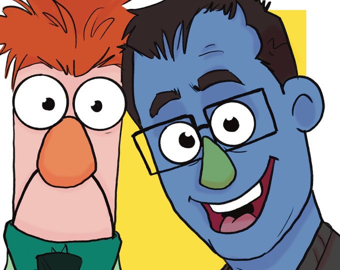 Muppetise Me Puppet Version of You/pet/partner Commissions Art Couple ...