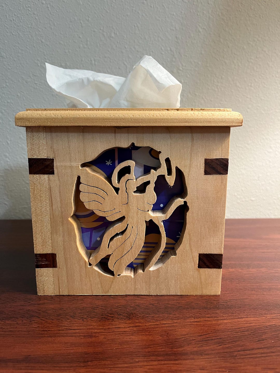 Tissue Box for Standard Kleenex or Puffs Tissues. This Box Features an ...