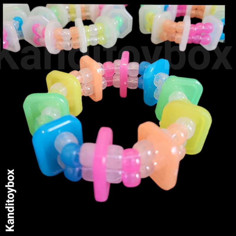 Rainbow Kandi Singles - Etsy