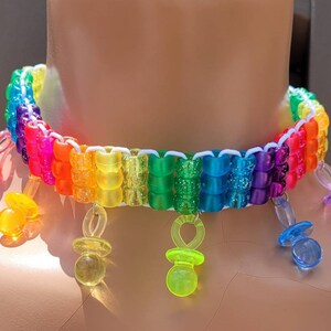 Rave Baby Kandi Choker, Kandi Necklace,rave Choker,rave Necklace ...