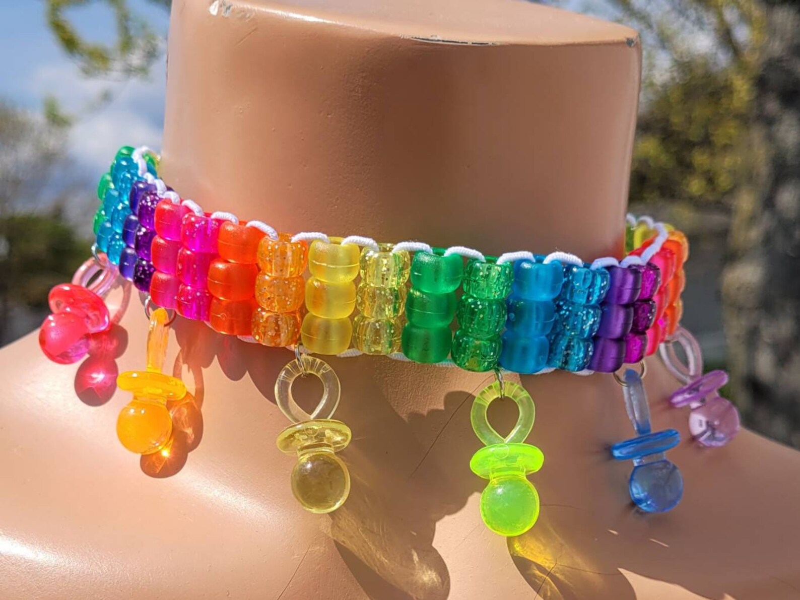Rave Baby Kandi Choker Kandi Necklacerave Chokerrave - Etsy