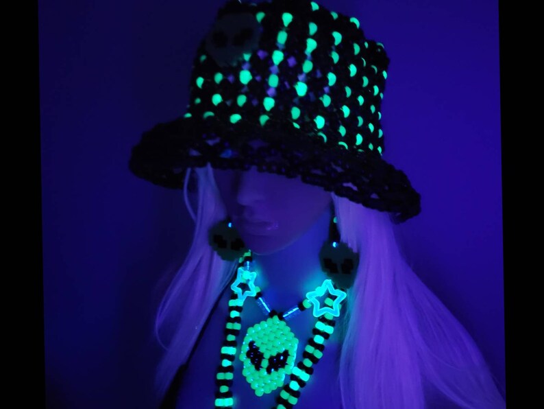 Alien Kandi Bucket Hatrave Hatrave Bucket Hatfestival - Etsy