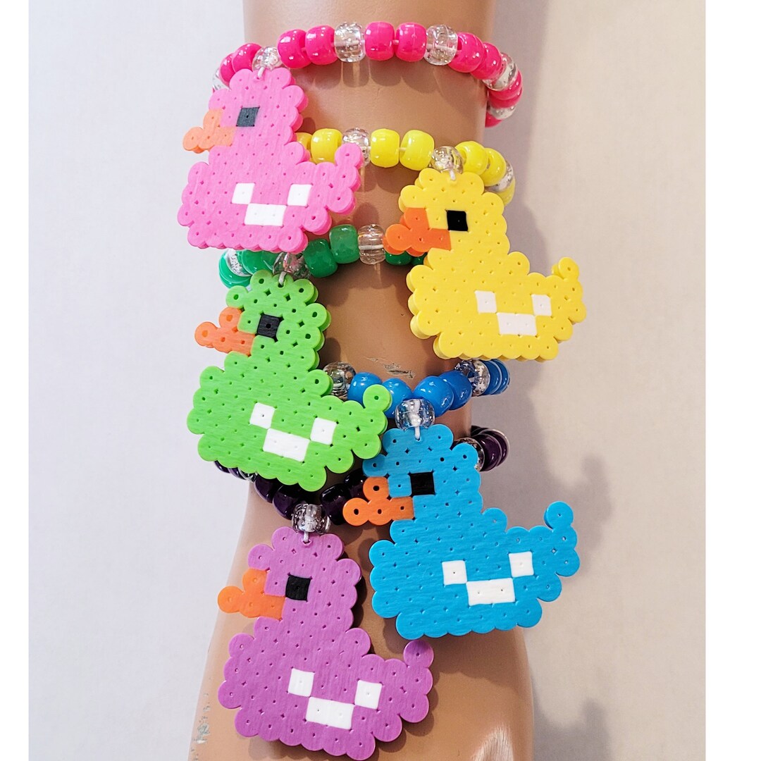 Ducky Kandi Bracelets,duck Bracelets,kandi Singles,rave Bracelets,edc ...