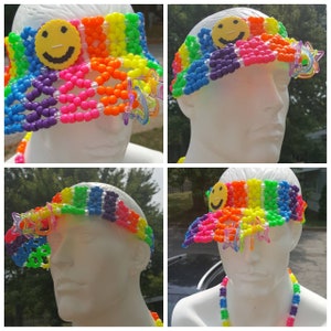 Oldschoolrave Kandi Visor, Rave Outfit, Kandi Hat, Rave Visor, Rave ...