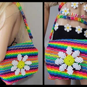 Flower Kandi Purse,kandi Bag,kandi Backpack,rave Backpack,rave Purse ...