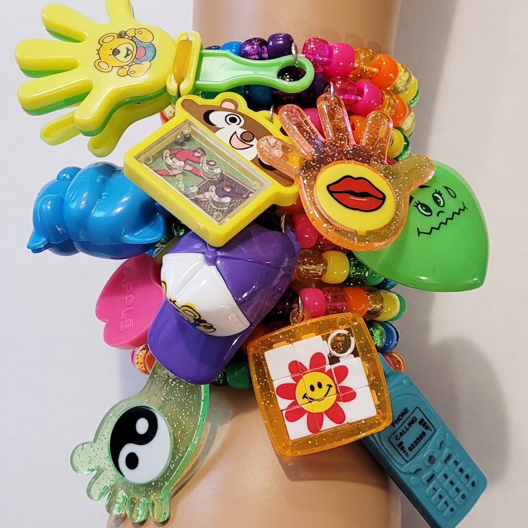 Nostalgic Toy Charm Kandi Bracelets,toy Bracelets,kandi Singles,rave ...