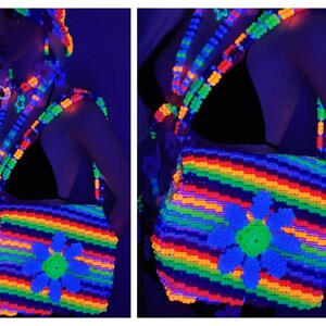 Flower Kandi Purse,kandi Bag,kandi Backpack,rave Backpack,rave Purse ...