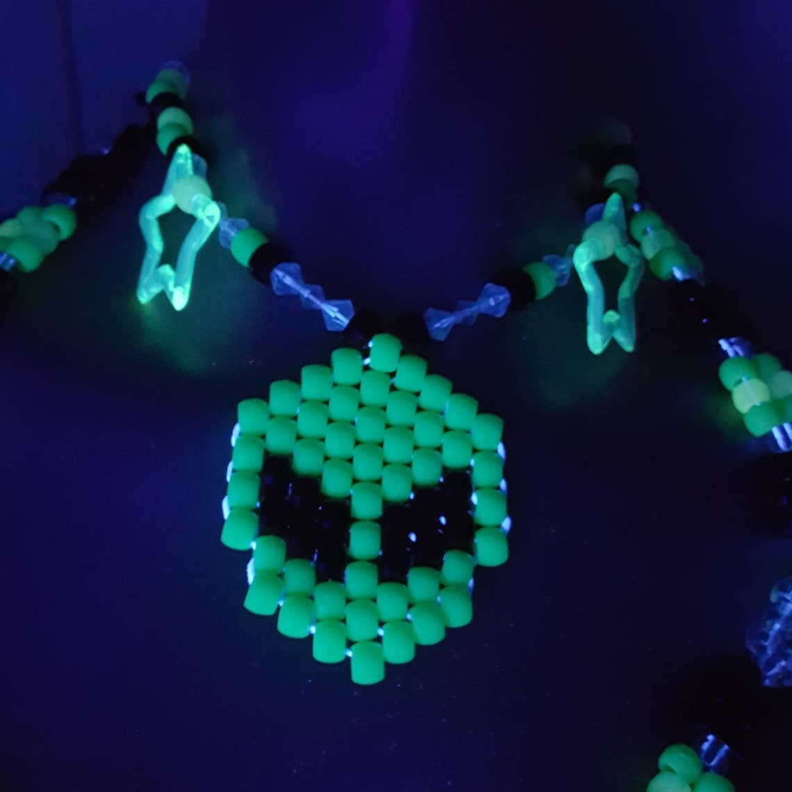 UV Alien Kandi Chokerkandi Necklacerave Outfitrave - Etsy