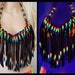 UV Black and Rainbow Fringe Kandi Bra,festival Outfit,rave Outfit ...