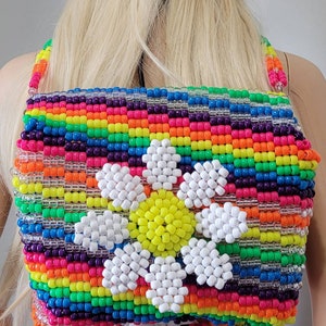 Flower Kandi Purse,kandi Bag,kandi Backpack,rave Backpack,rave Purse ...