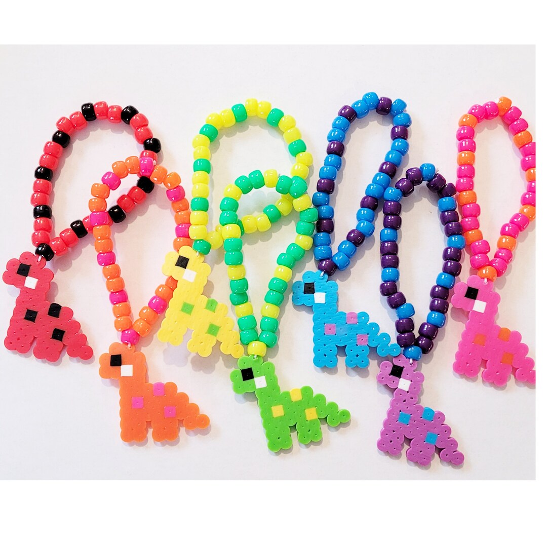Dinosaur Kandi Bracelets,dino Bracelets,kandi Singles,rave Bracelets ...