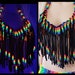UV Black and Rainbow Fringe Kandi Bra,festival Outfit,rave Outfit ...