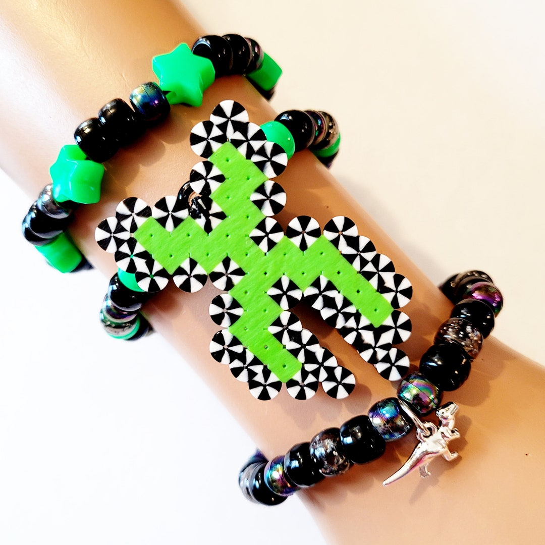 Made to Order Dinosaur Kandi Set,kandi Bracelets,kandi Singles,dino ...