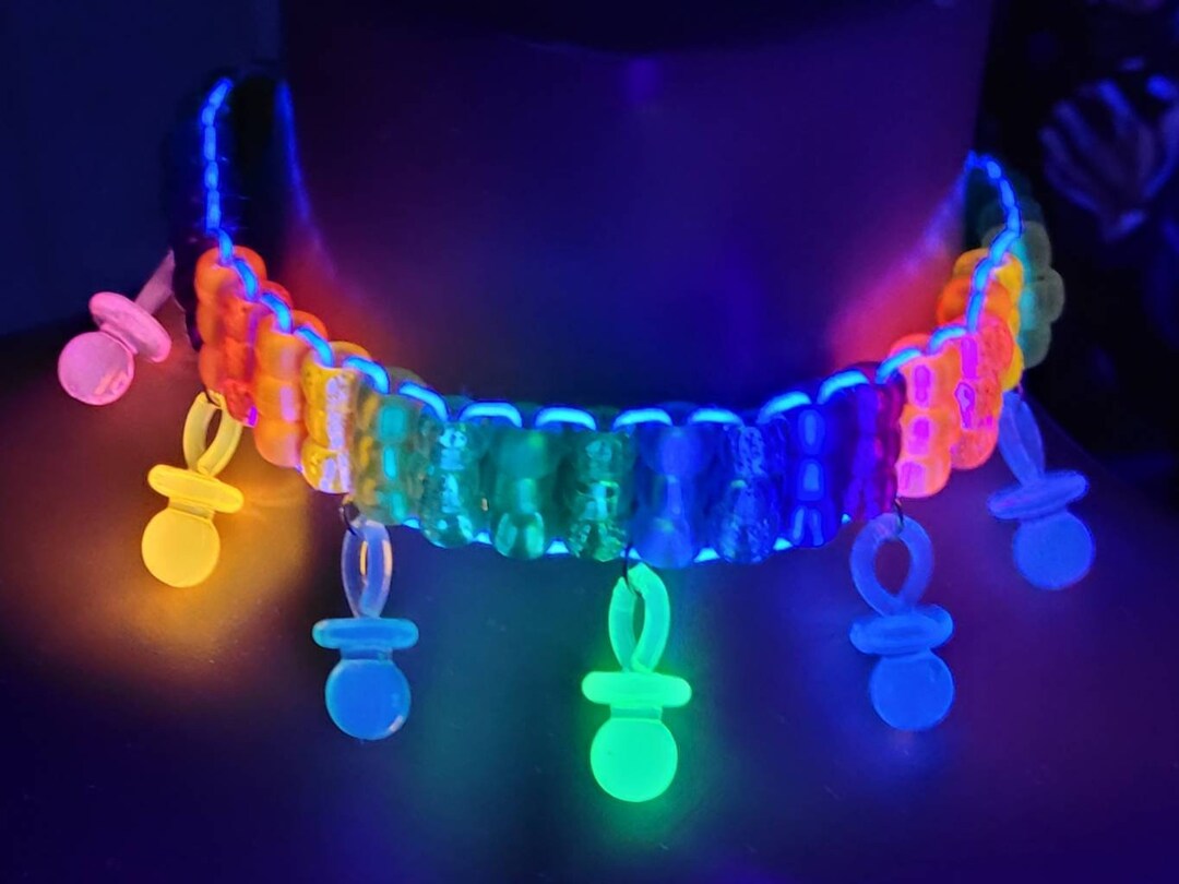 Rave Baby Kandi Choker, Kandi Necklace,rave Choker,rave Necklace ...