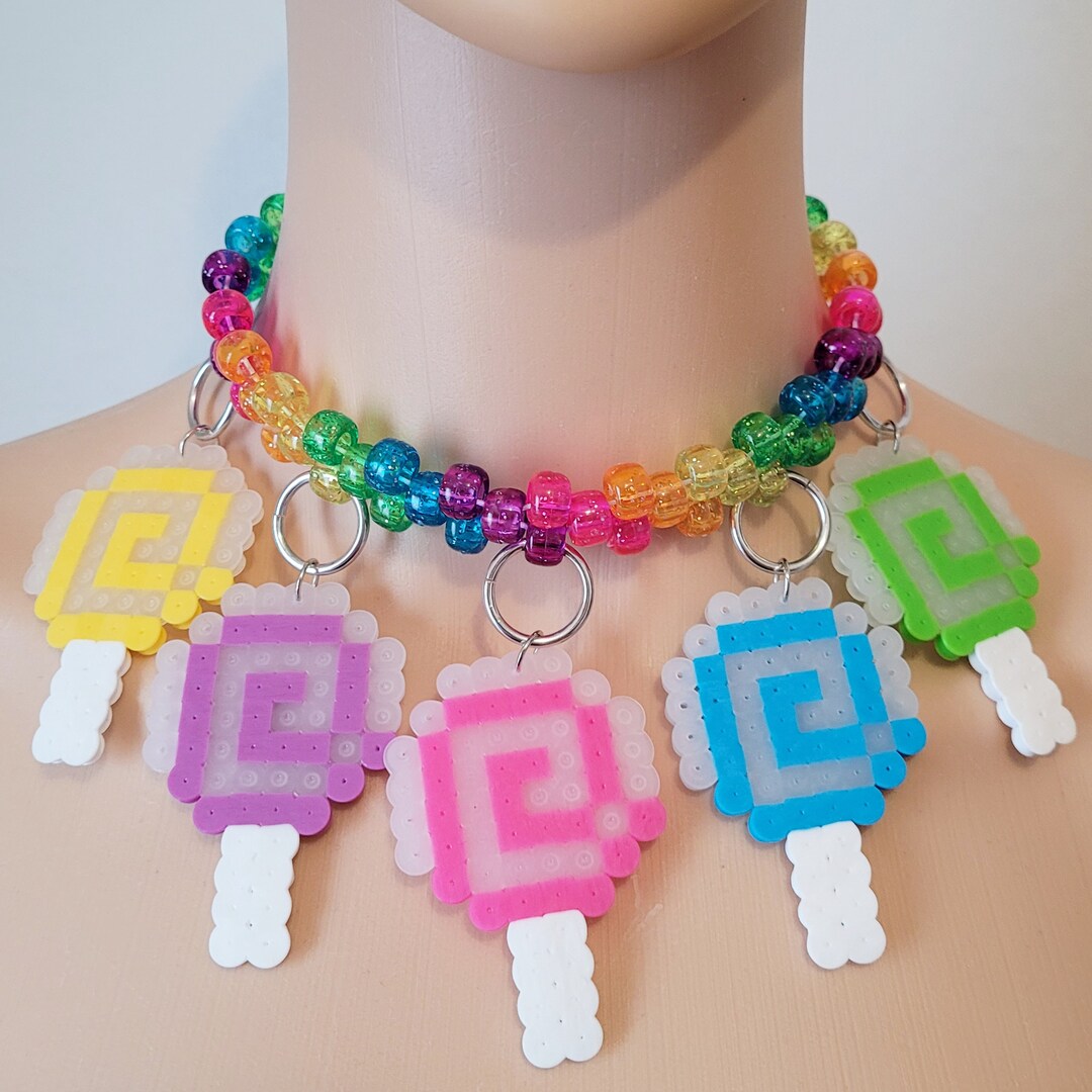 Candy Charm Choker,rave Outfit,rave Necklace,kandi,rave Kandi,rave ...