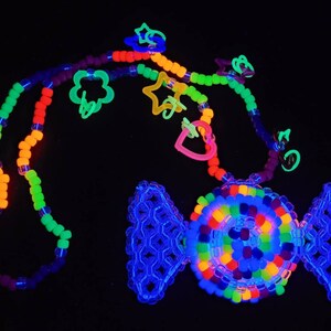 3D Rainbow Candy Necklace,kawaii Necklace,candy Pieces,edc Kandi,kandi ...