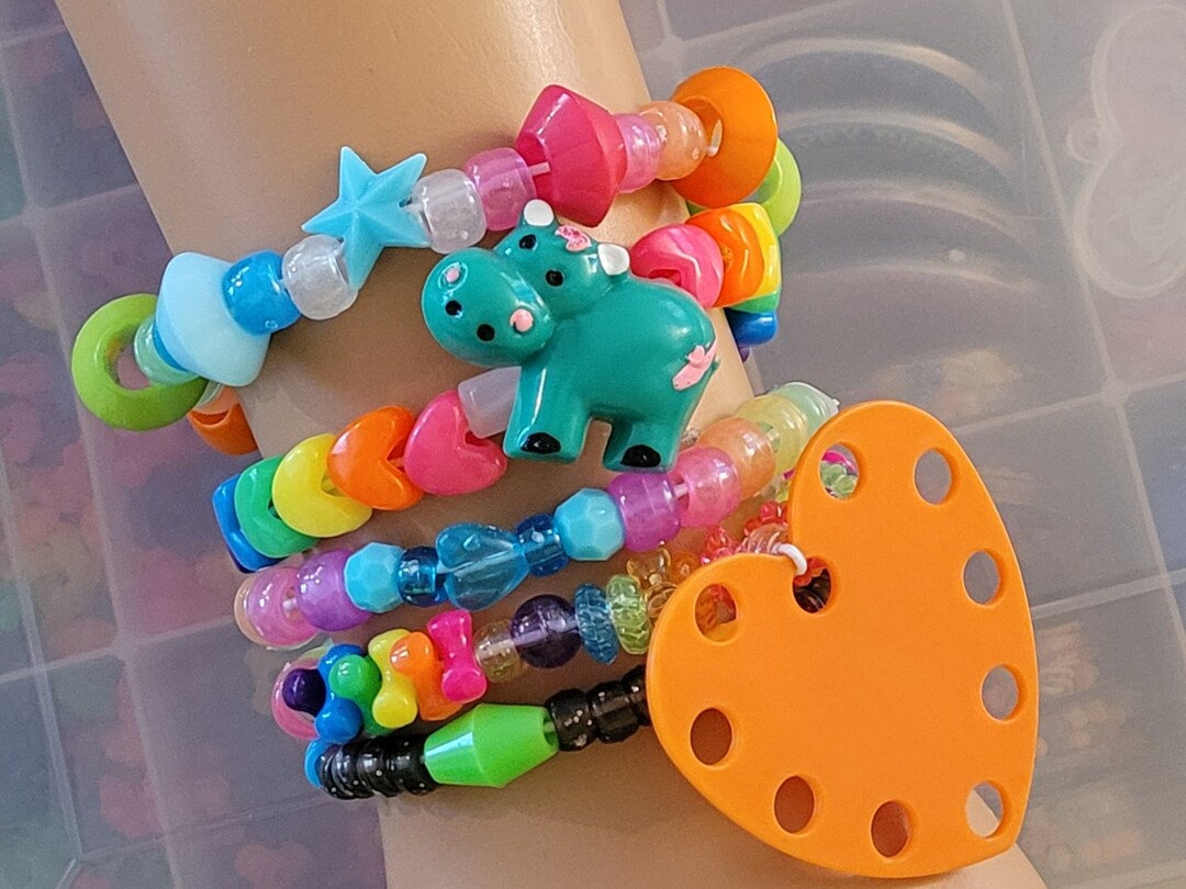 Vintage Kandi Set,2000s Kandi Bracelets,vintage Beads,oldschool Raver ...