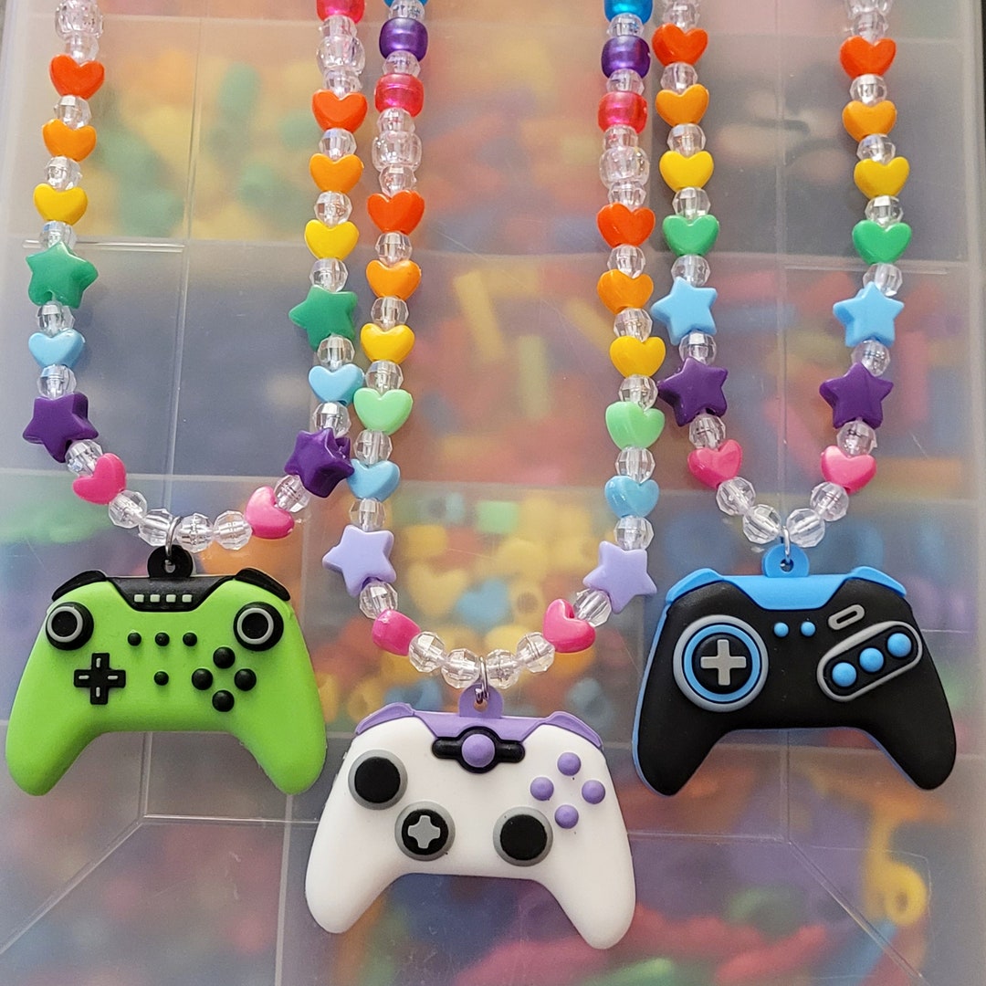 Gamer Kandi Necklace,rave Necklace,rave Accessories,gamer Gift,raver ...
